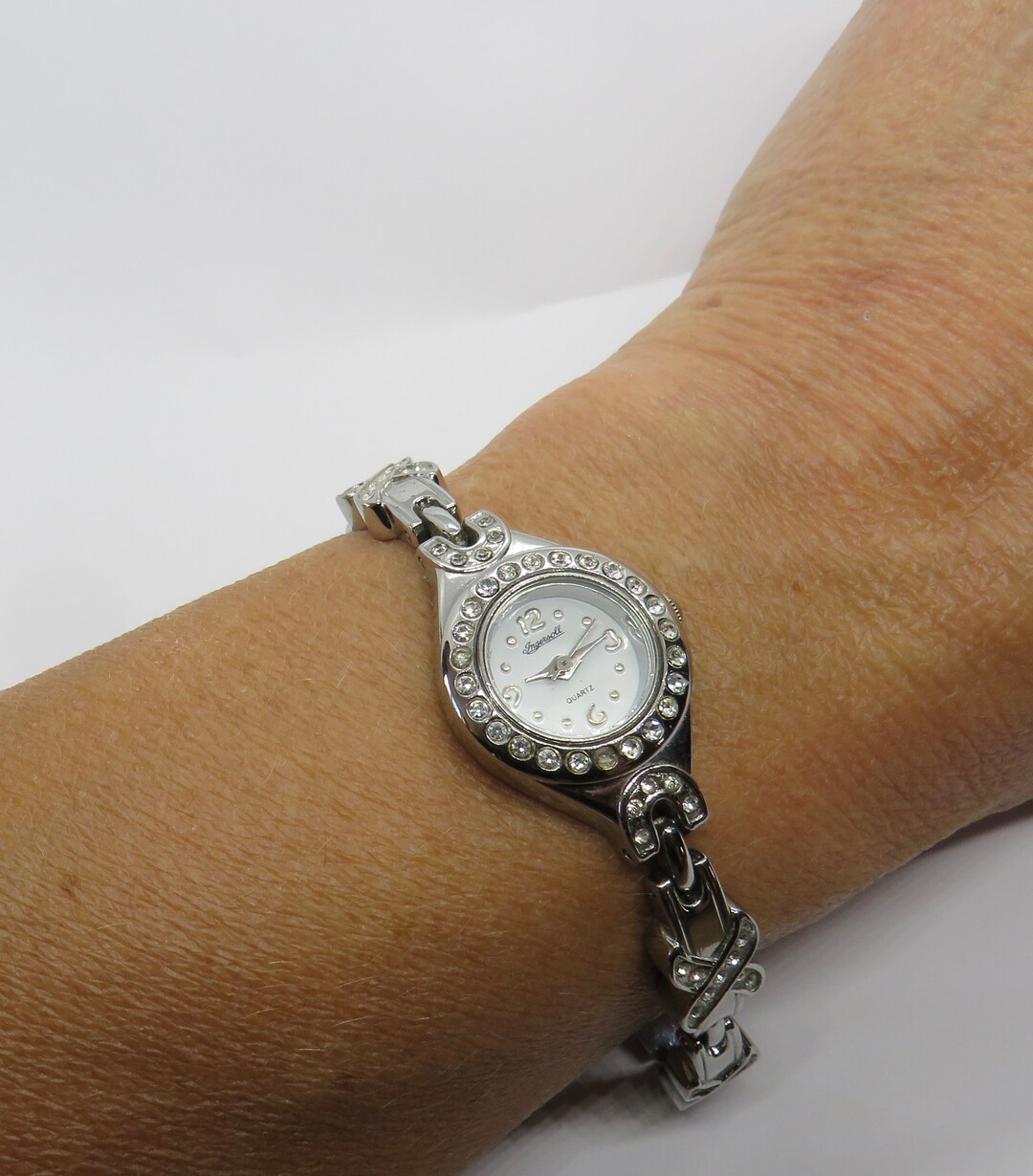 Vintage Cocktail Watch / Diamond Quartz Watch / Ladies Dress Watch ...