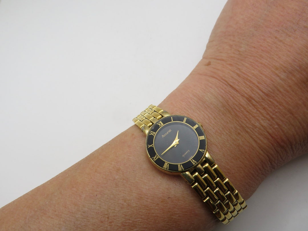 Vintage Watch / Accurist Dress Watch / Gold Watch / Womans Dress Watch ...