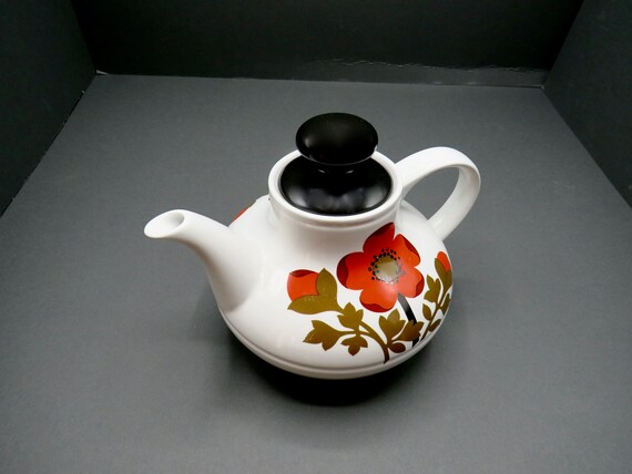 Vintage Alfred Meakin Tea Pot 'Poppy Pimpernel / vintage | Etsy