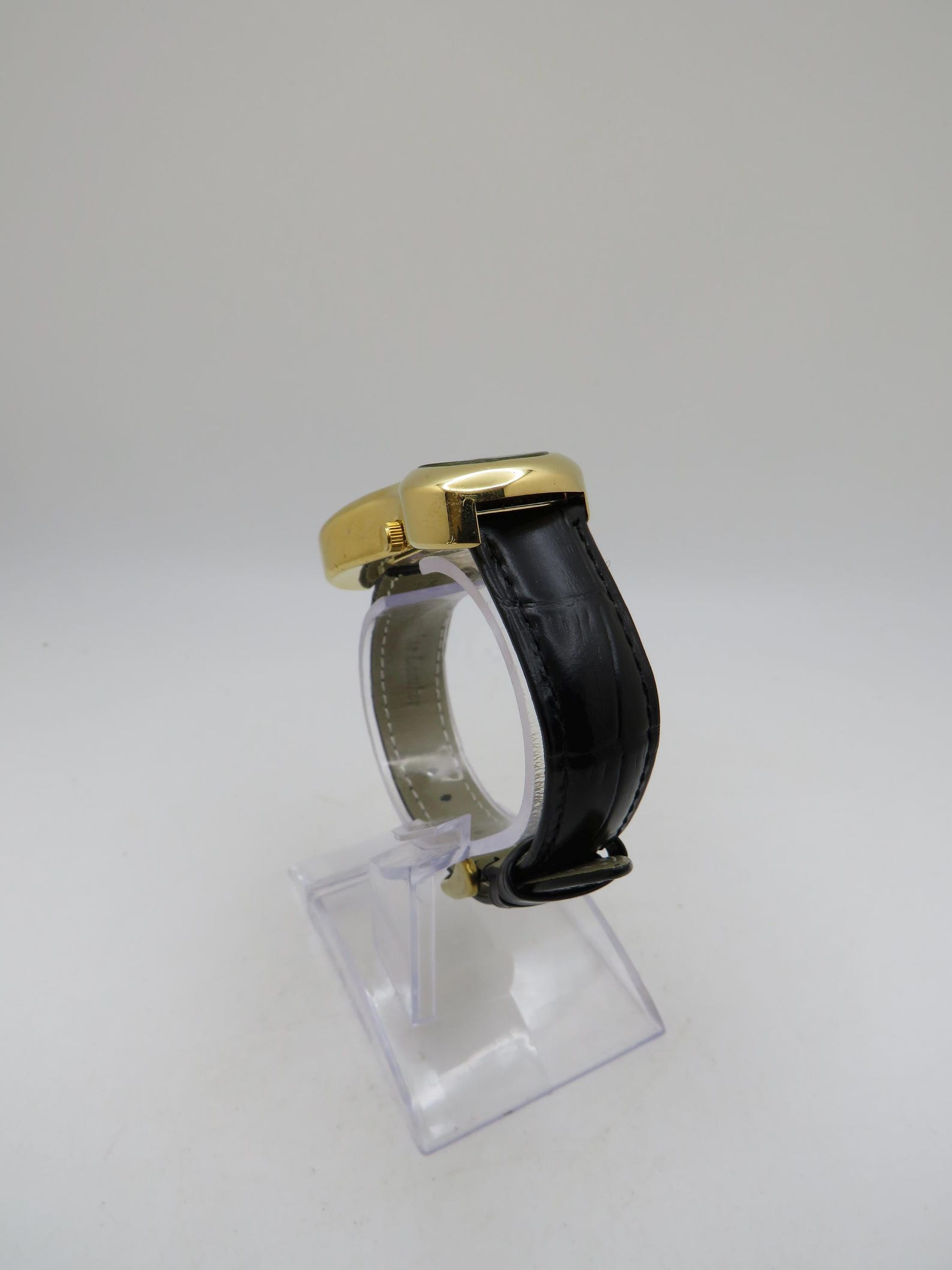 Salvador Dali Melting Watch: Gold & Black Croc Strap, Pintime Geneve ...