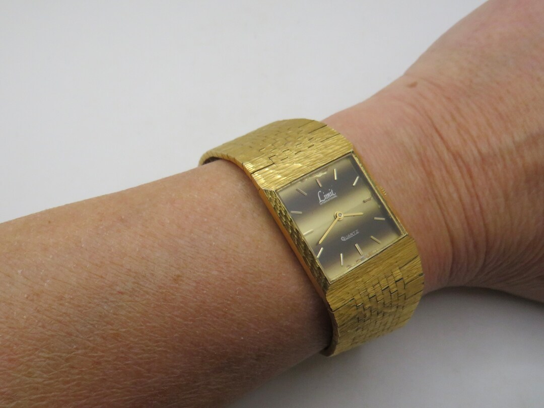 Vintage Rectangle Watch / Tigers Eye / Tank Watch / 7.8 Wrist Max ...