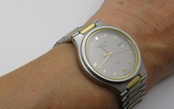 Vintage Certina watch / Stardust Dial / Quartz watch … - Gem