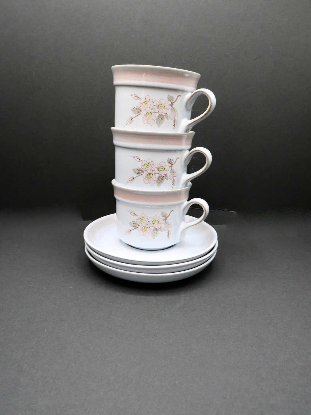 Denby Tea Set Normandy / 6x Vintage Denby / English / Denby ...