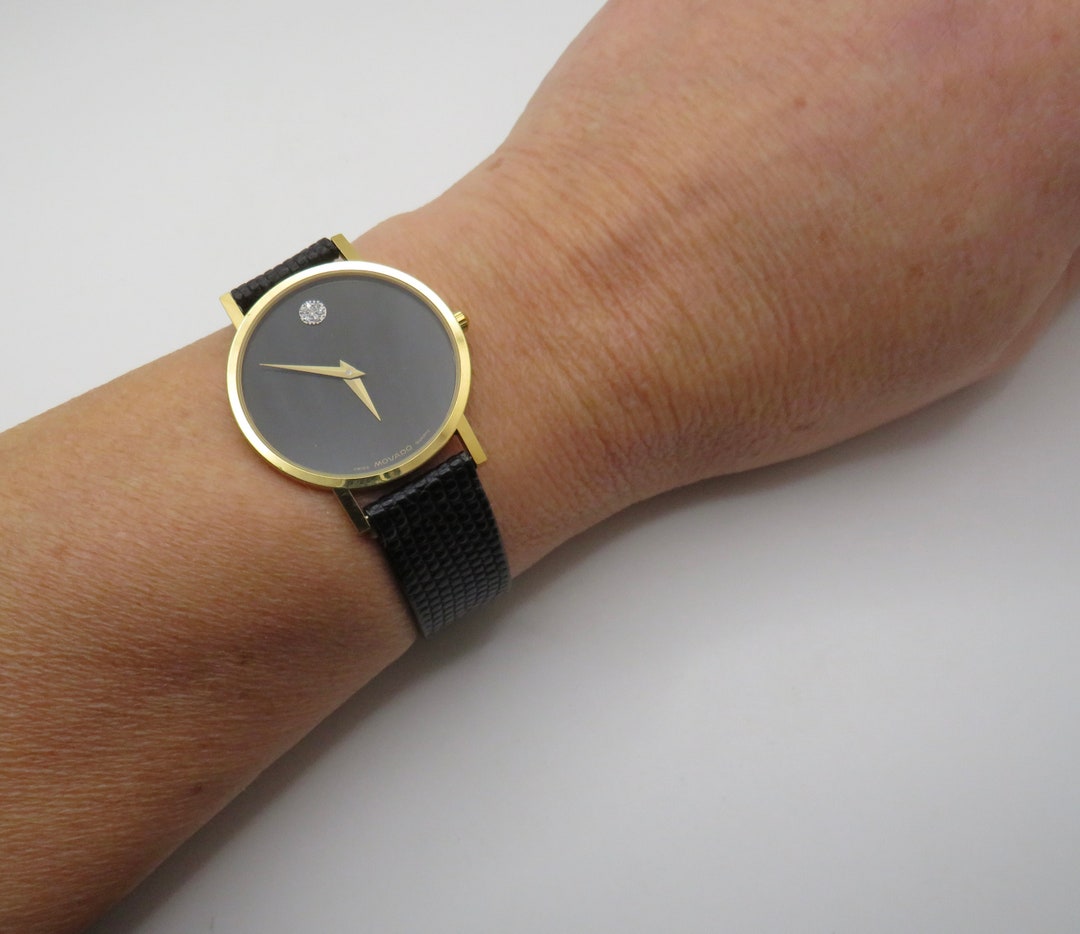 Vintage Watch / Diamond Dress Watch / Museum Dial / Movado Watch / Gold ...