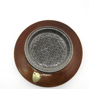 Vintage Bar Bowl / Old Masonic Lodge Glass / Ashtray / Wooden Bowl ...