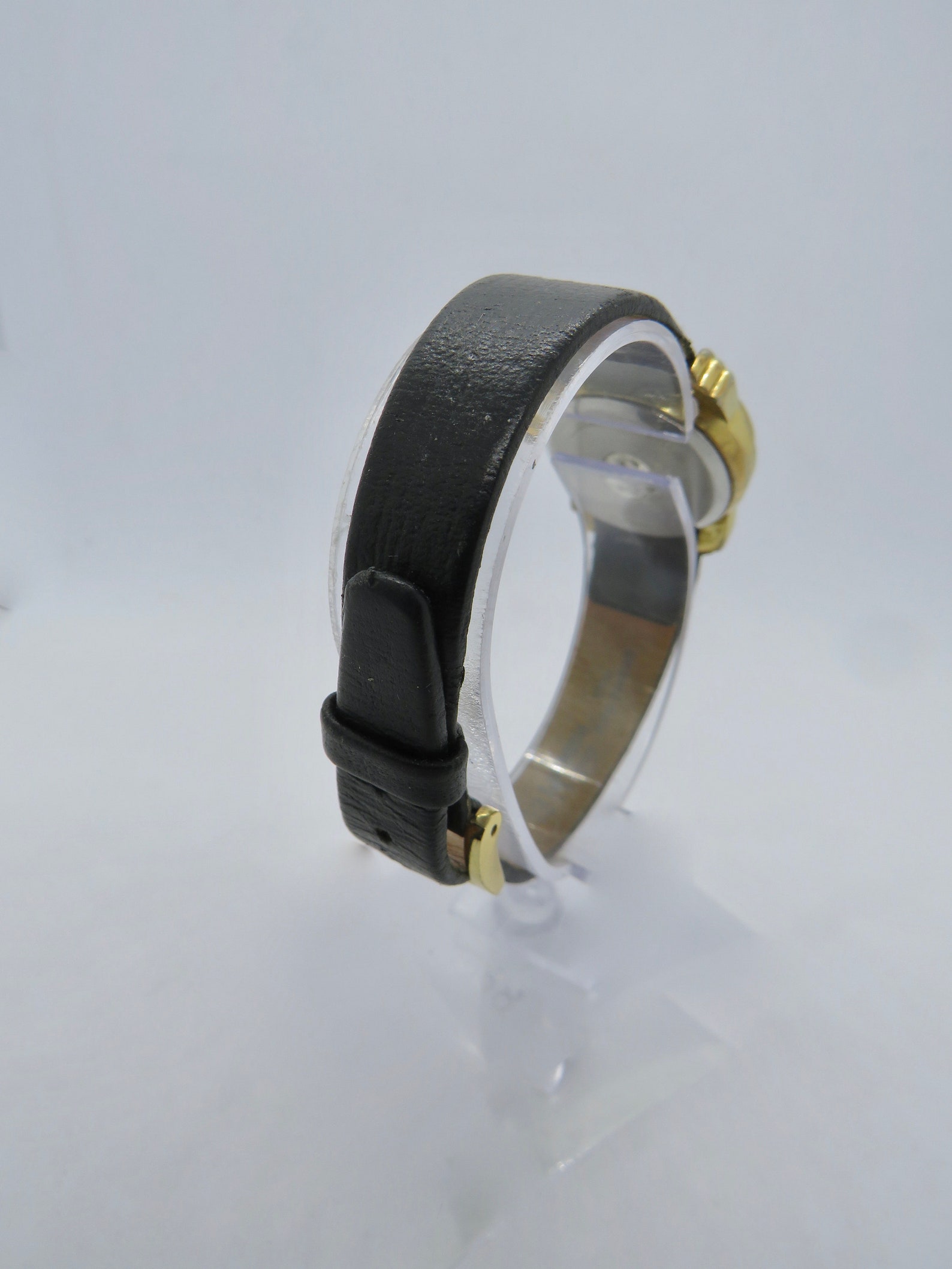 Vintage Watch / Stubbs Dress Watch / Black Dial Quartz Watch / Ladies ...