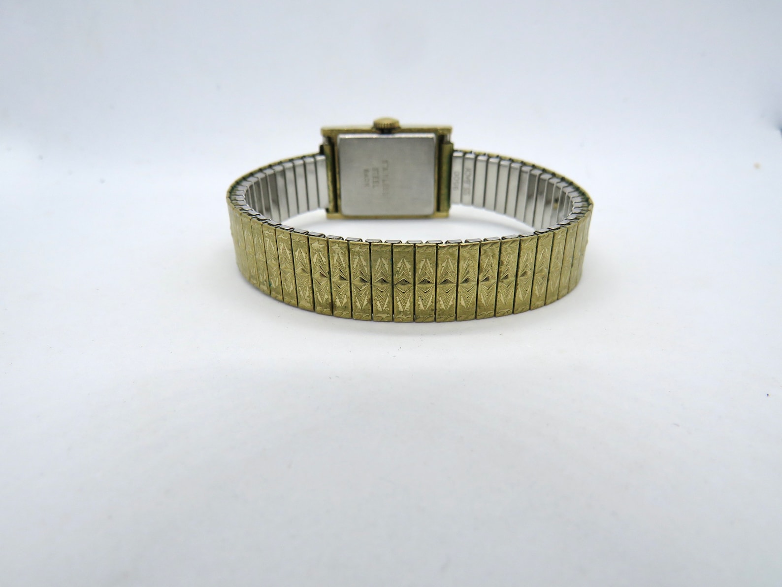 Vintage Timex Tank Watch / Square Watch / Jewels / Winding Watch / Gold ...