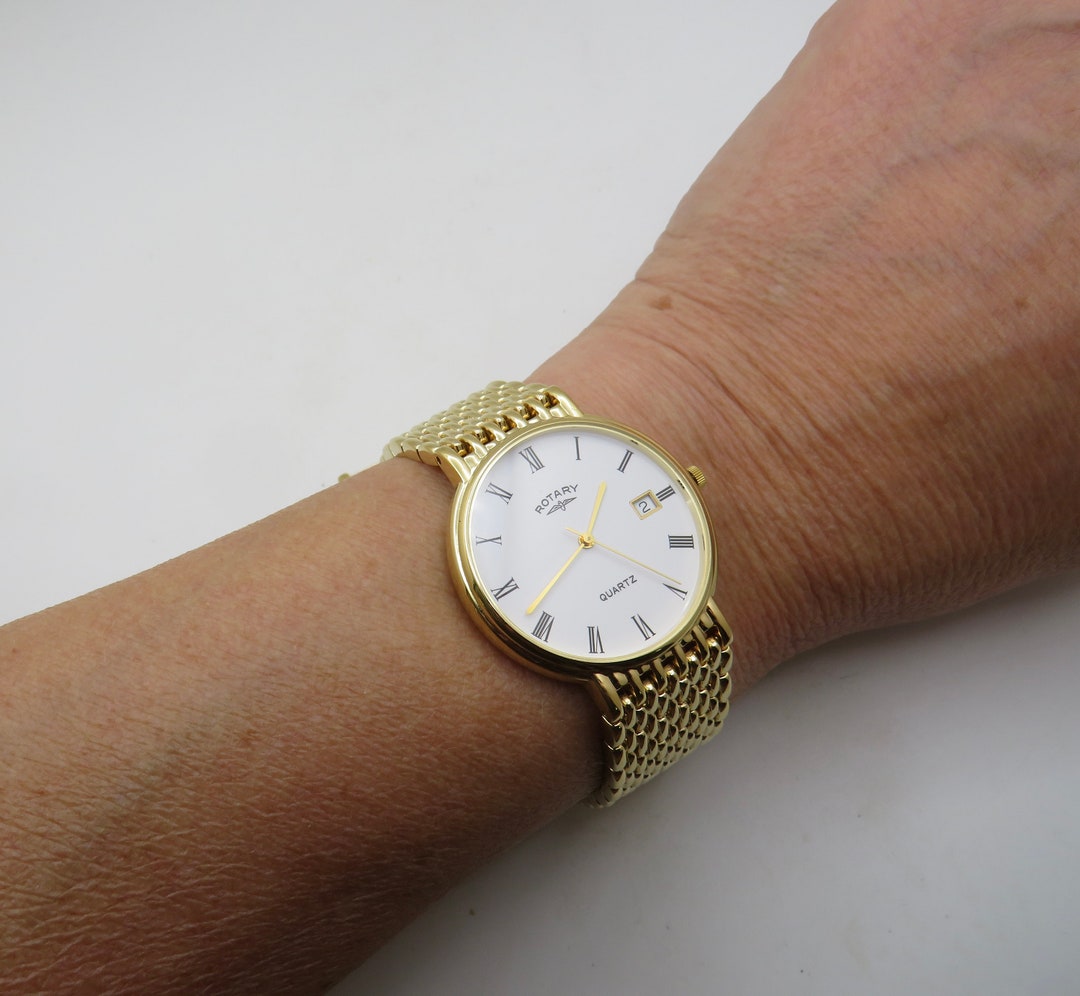 Vintage Rotary / Gold Dress Watch / Gold Watch / Gents Gold Plated ...