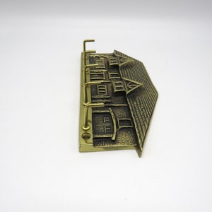 Key Holder for 5 Keys / Solid Brass Wall Decor / Vintage Brass / House ...