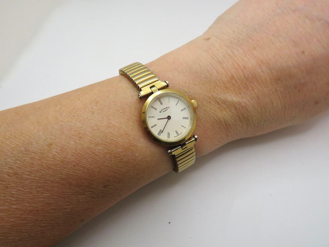 Vintage Watch Rotary / Gold Plated Dress Watch / Gold Quartz Watch ...