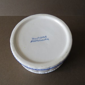 Delf / Pot / Blue and White / Royal Delft With Removable Lid / Windmill ...