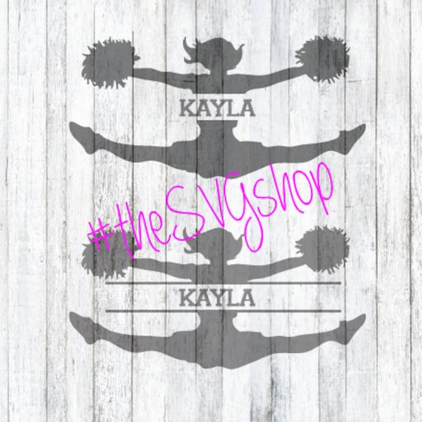 Cheerleading Name Svg - Etsy
