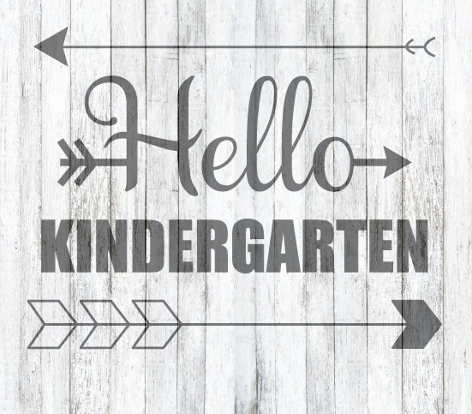 SVG File Hello & Goodbye Kindergarten Starting School | Etsy