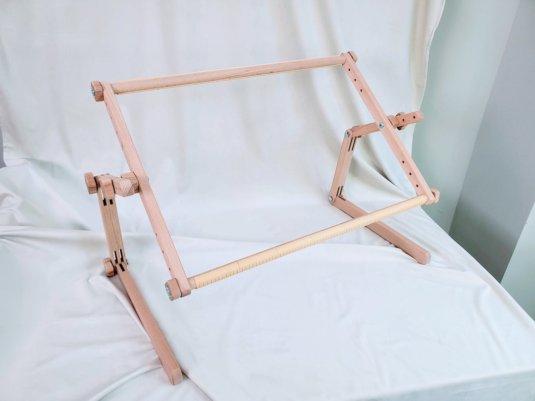 Adjustable Wooden Embroidery Lap Stand for Cross Stitch and Needlework ...