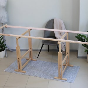 Tambour Embroidery Large Frame and Trestles 24" - 79" ( 60cm - 200cm ...