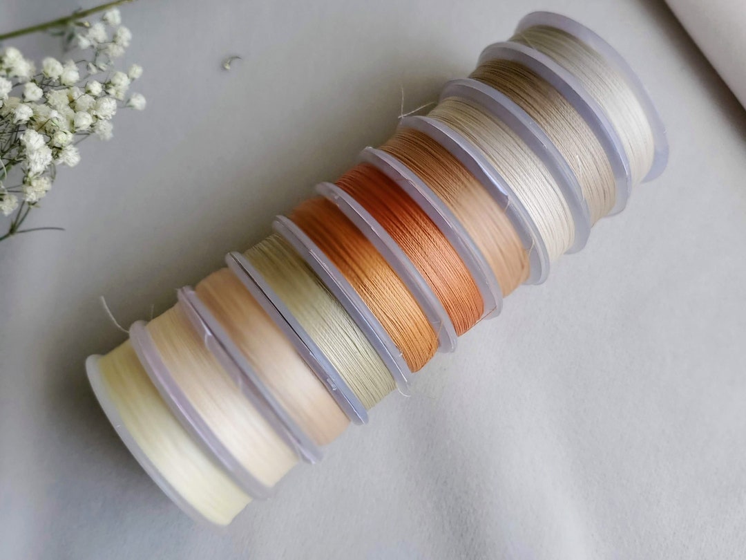 Nylon Thread for Bead Weaving 10 Pack Beautiful Colored Spools for All ...