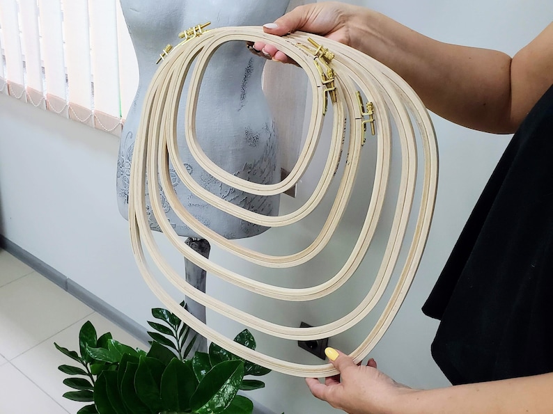 Large Square Embroidery Hoop Wooden Cross Stitch Hoops - Etsy