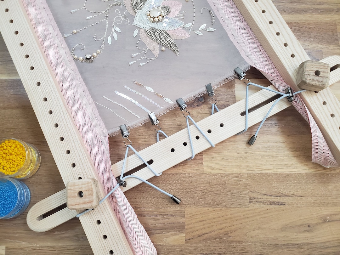 Side Tensioners for Embroidery Frames in a Set of Stretch Laces With 10 ...