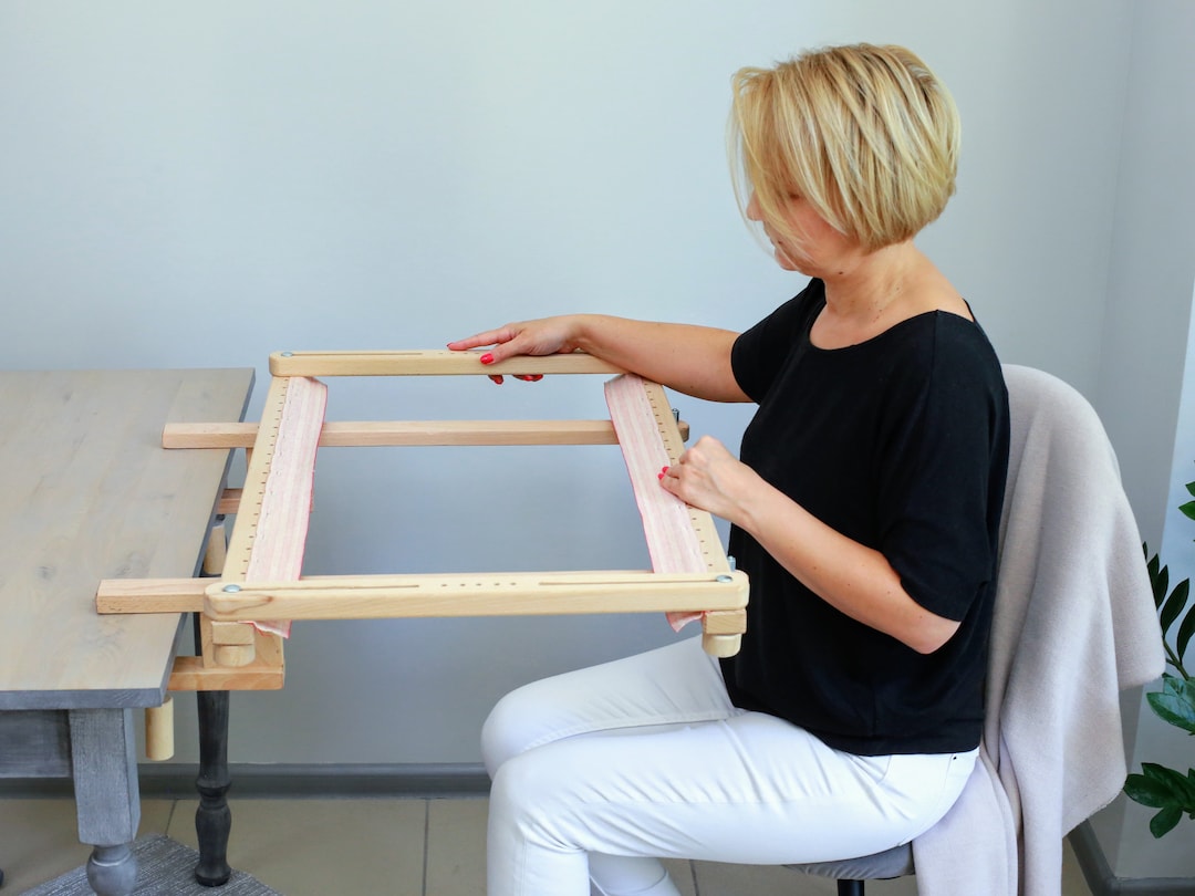 Embroidery Slate Frame Stand With Table Clamp - Large 39" Hoop ...