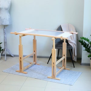 Tambur Frame & Trestles 47" (120cm) Wood Tambour Embroidery Supplies ...
