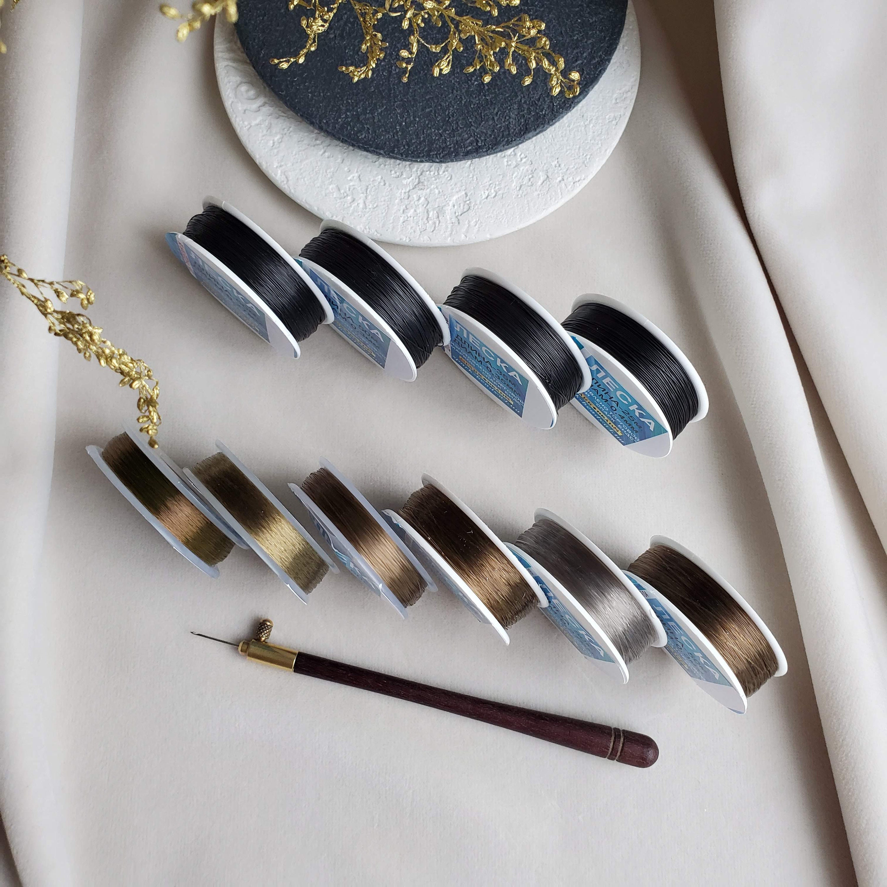 Hand Embroidery Thread 10 Reels Monofilament Line Threads - Etsy