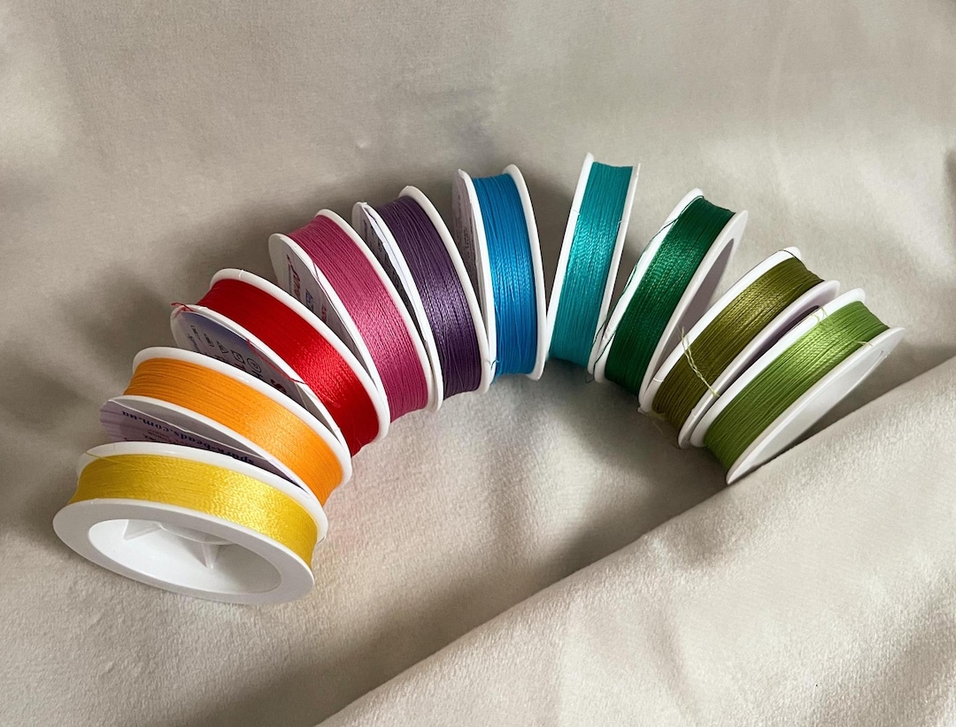 Set Multi Color Threads for Beading - Thin Thread for Embroidery With ...