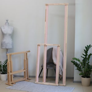 Tambour Embroidery Large Frame and Trestles 24" - 79" ( 60cm - 200cm ...