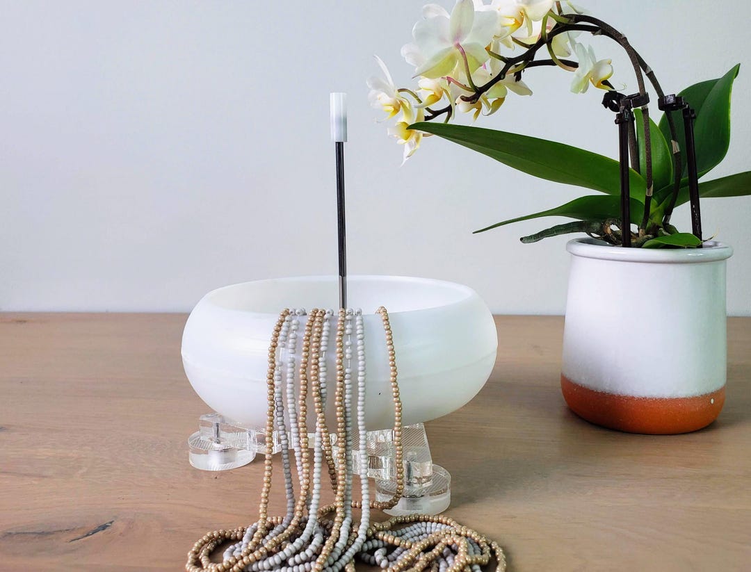 Seed Bead Spinner With 2 Curved Beading Needles. Handheld Seed Bead ...