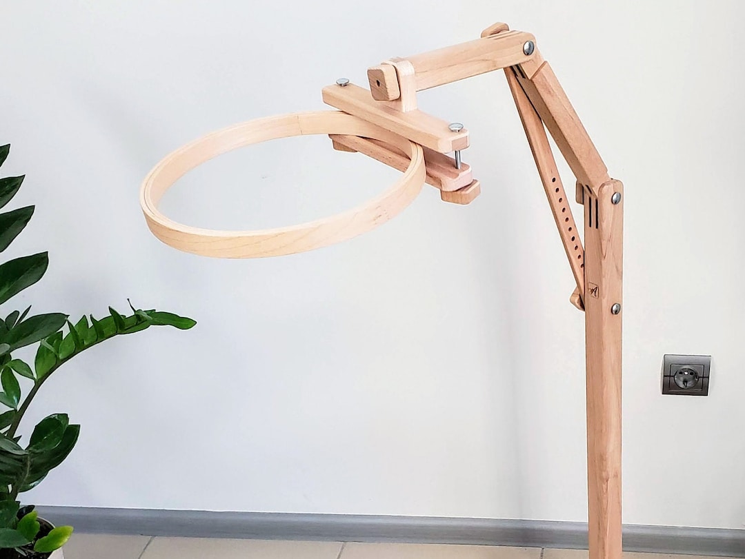 Adjustable Needlework Floor Stand for Cross-stitch Hoop, Embroidery ...