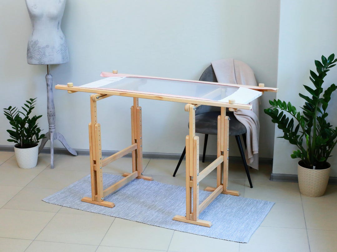 Embroidery Frame With Stand – 24"x59.5" (60x140 Cm) Slate Frame Set ...