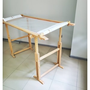 Tambur Frame & Trestles 47" (120cm) Wood Tambour Embroidery Supplies ...