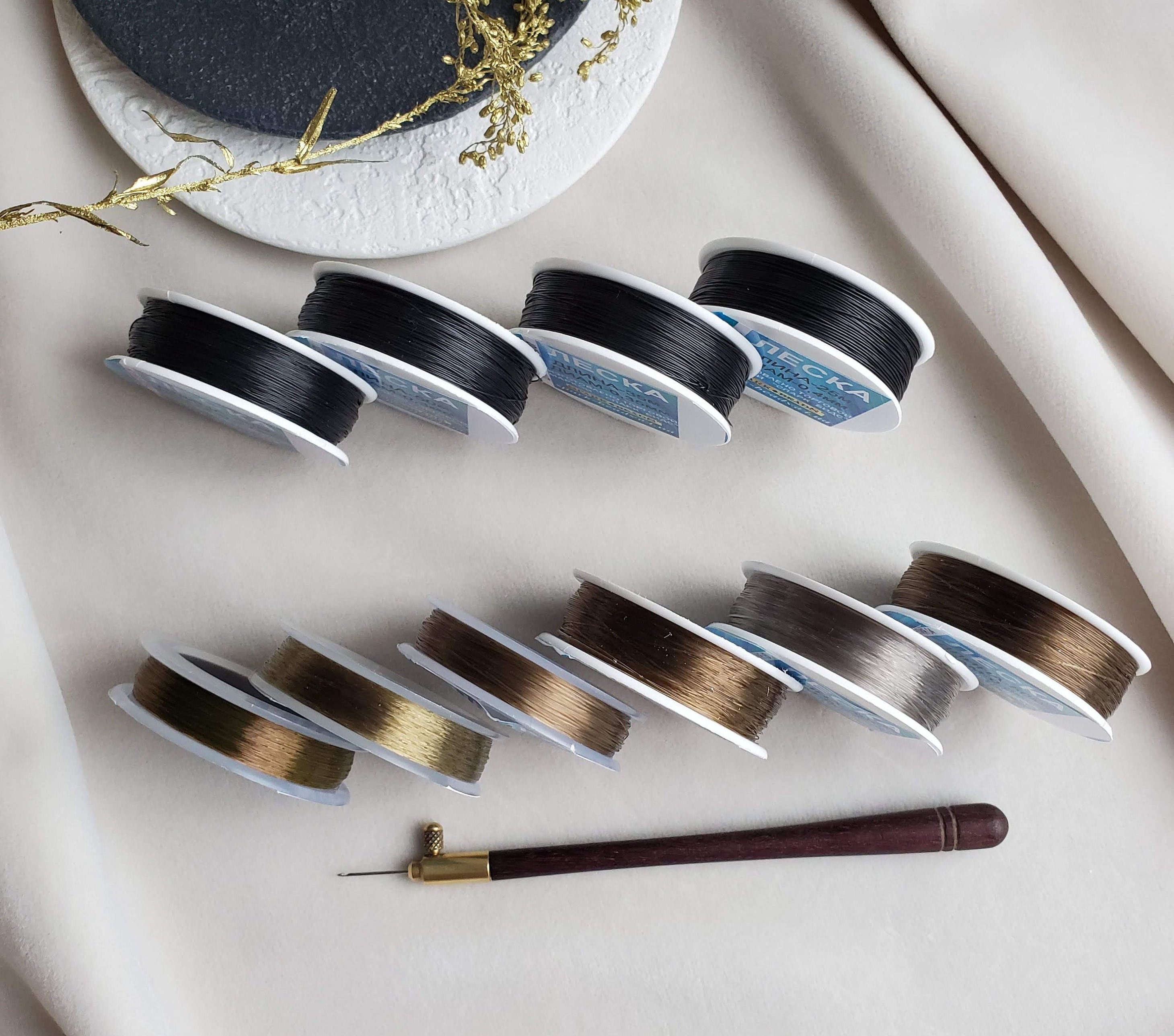 Hand Embroidery Thread 10 Reels Monofilament Line Threads - Etsy