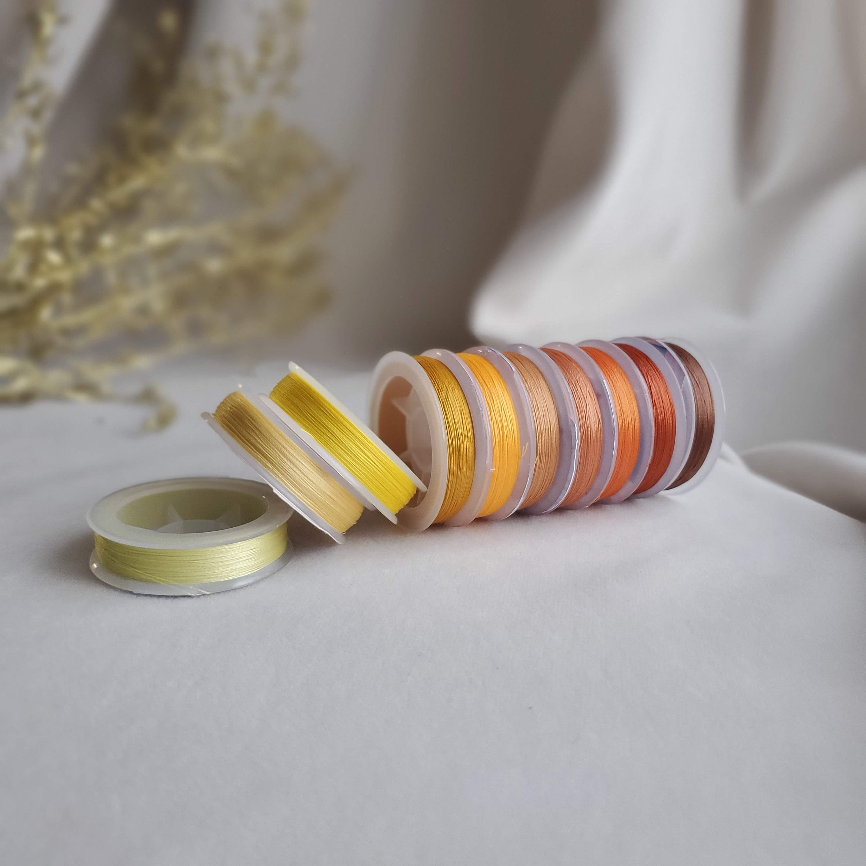 Beading Thread 10 bobbins Tytan100 set of different colors | Etsy