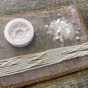 Tambour Embroidery Kit for Beginner Luneville, Goldwork. Wood Frame 39 ...