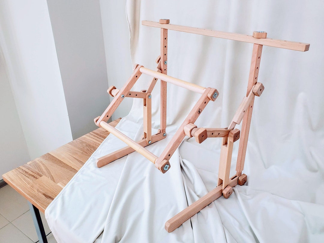 Wood Cross Stitch Easy Clip Frame & Lap Stand 16 22 40cm 56cm Hand ...