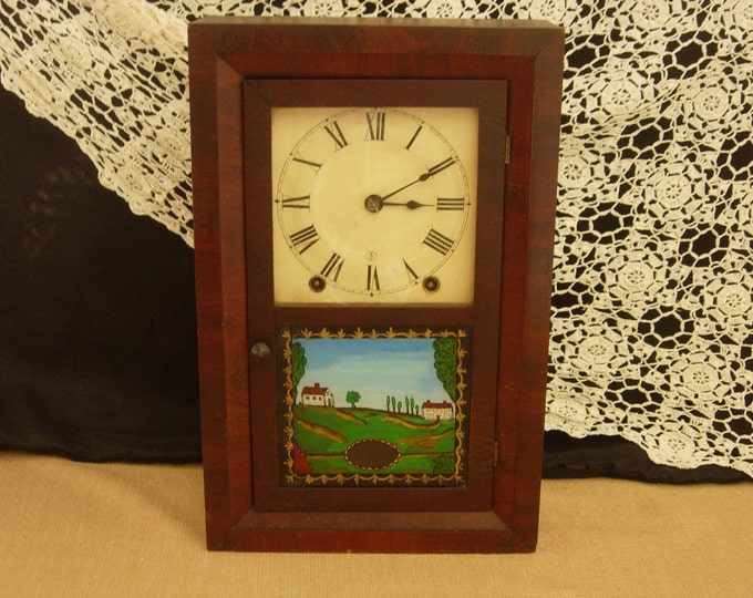 Seth Thomas Country Cottage Clock in Mahogany Veneer Case - Etsy