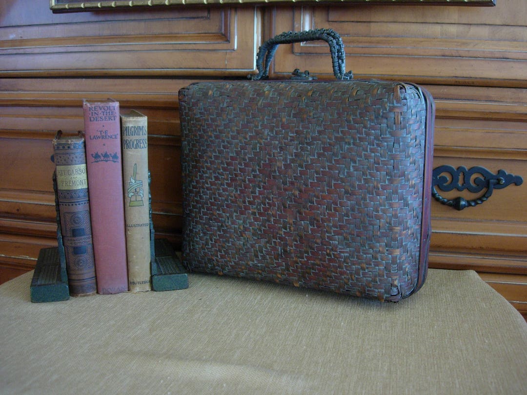 Wicker and Bamboo Briefcase/handbag - Etsy