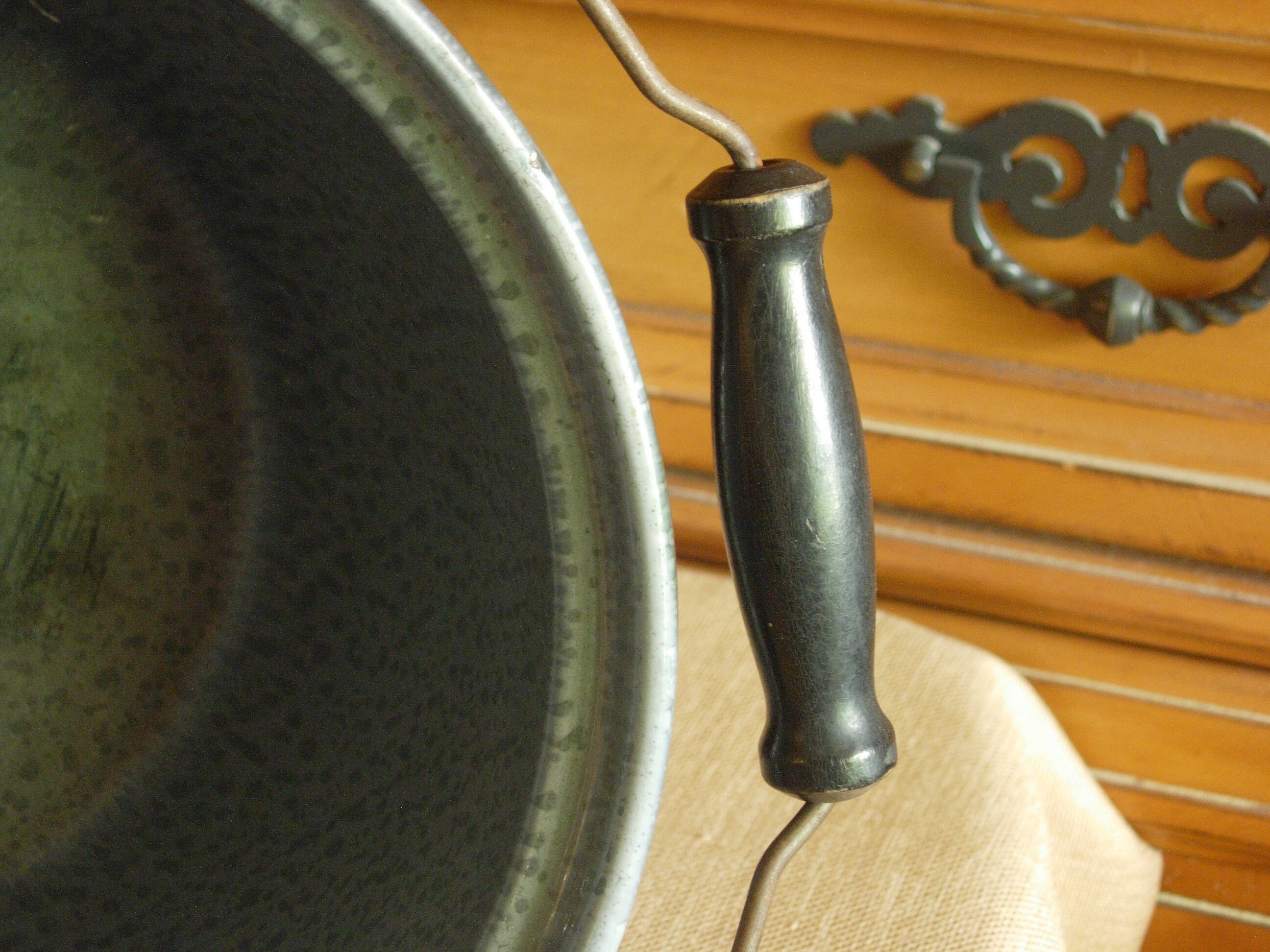 Antique Mottled Gray Enamel Soup Kettle - Etsy