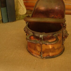 Miniature Farm Coal Scuttle Copper and Brass - Etsy Canada