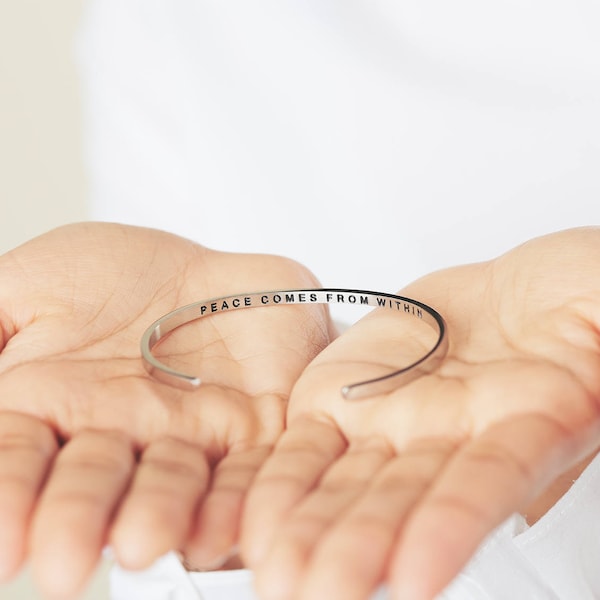 Mantra Bracelet - Etsy