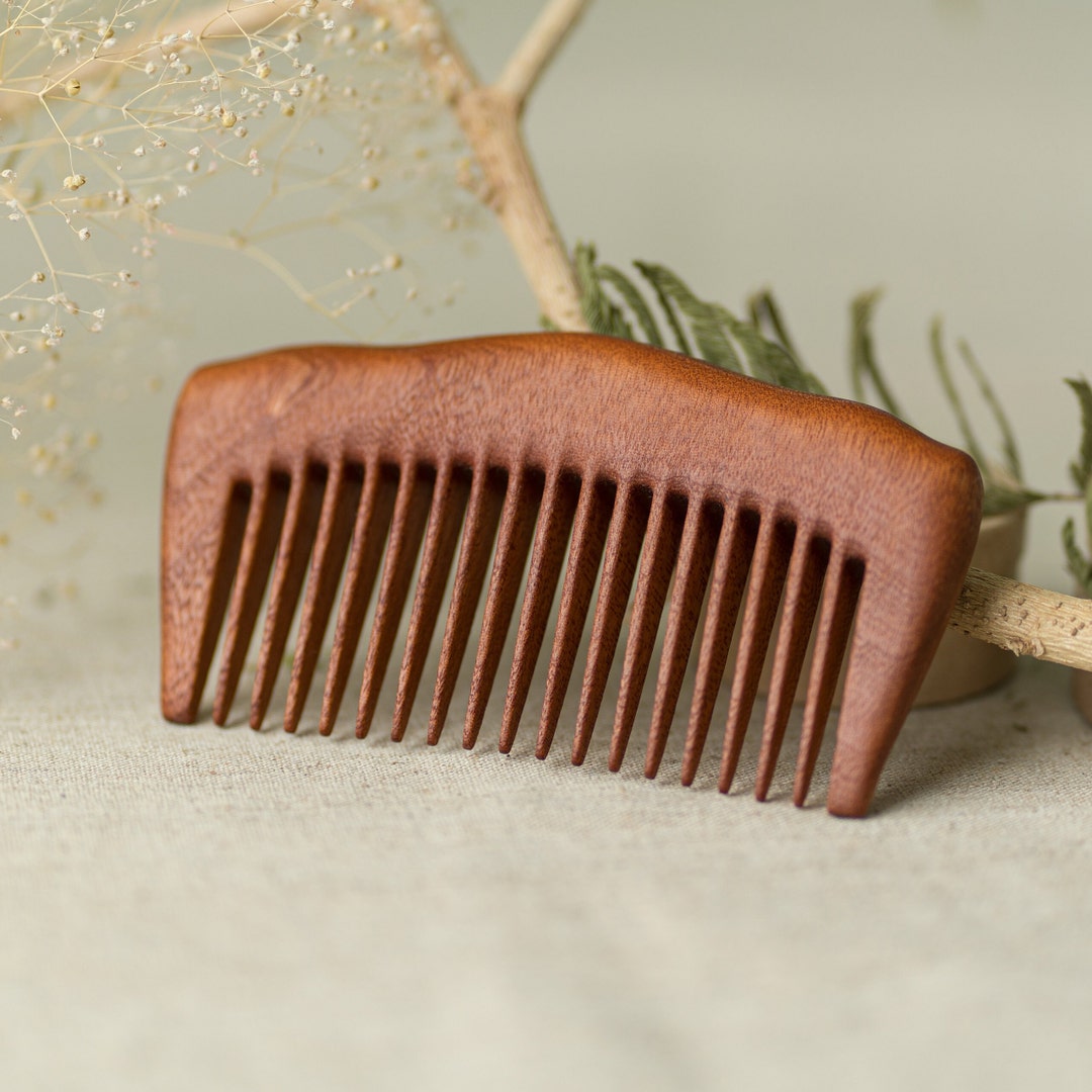 Redwood Comb for Straight or a Little Wavy Hair / Wooden Comb / Comb ...