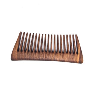 Handmade Whole Piece Walnut Wood Hair Comb Without Handle Long Hair ...