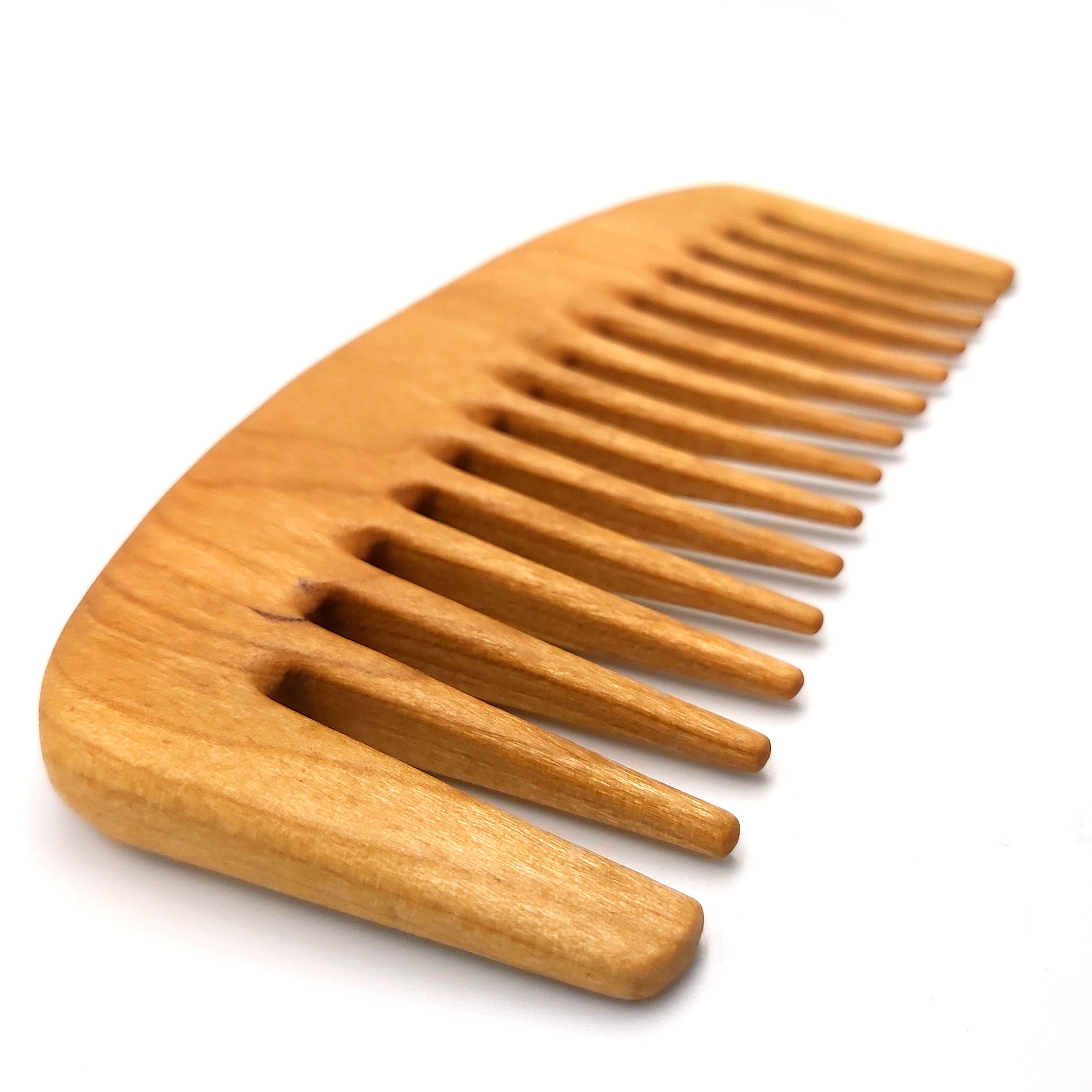 Handmade Cherry Wood Hair Comb: Natural Anti-static Comb - Etsy