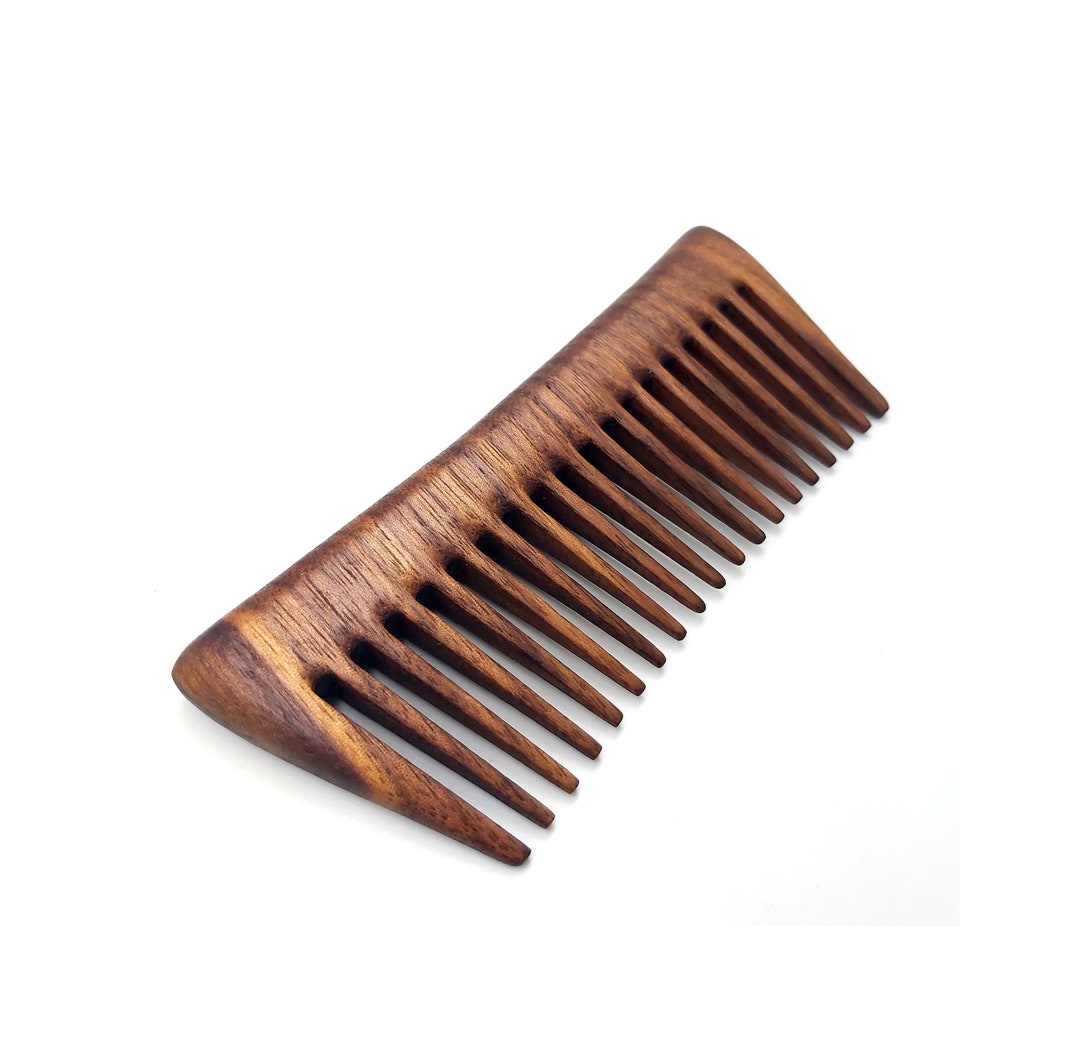 Handmade Whole Piece Walnut Wood Hair Comb Without Handle Long Hair ...