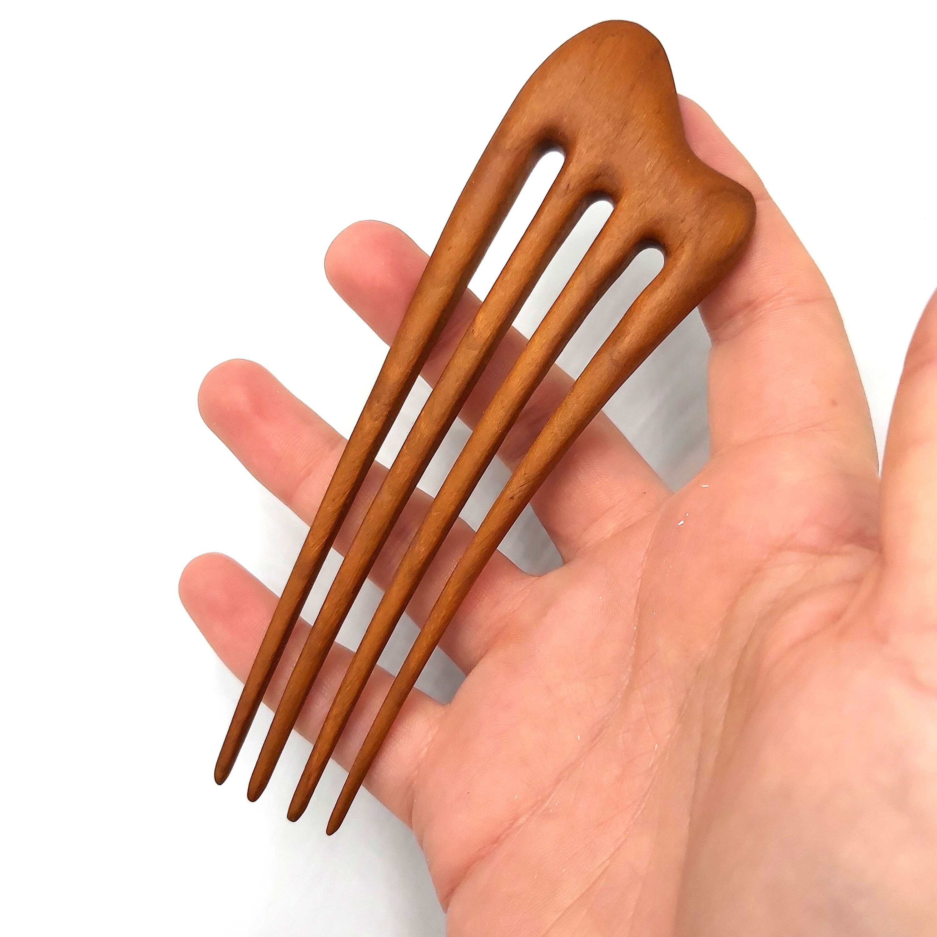 Wooden Hair Fork/ Cherry Wood Fork /wedding Hair Fork / Wooden - Etsy