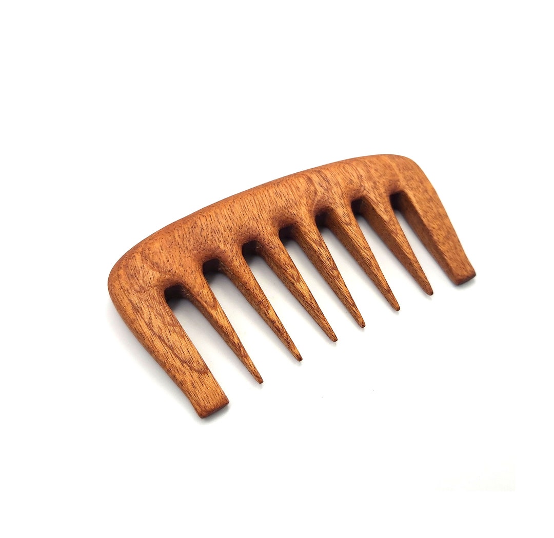 Premium Quality Wide Tooth Pocket Comb Redwood/ Wooden Hair Comb / Hair ...