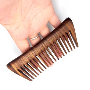 Handmade Whole Piece Walnut Wood Hair Comb Without Handle Long Hair ...