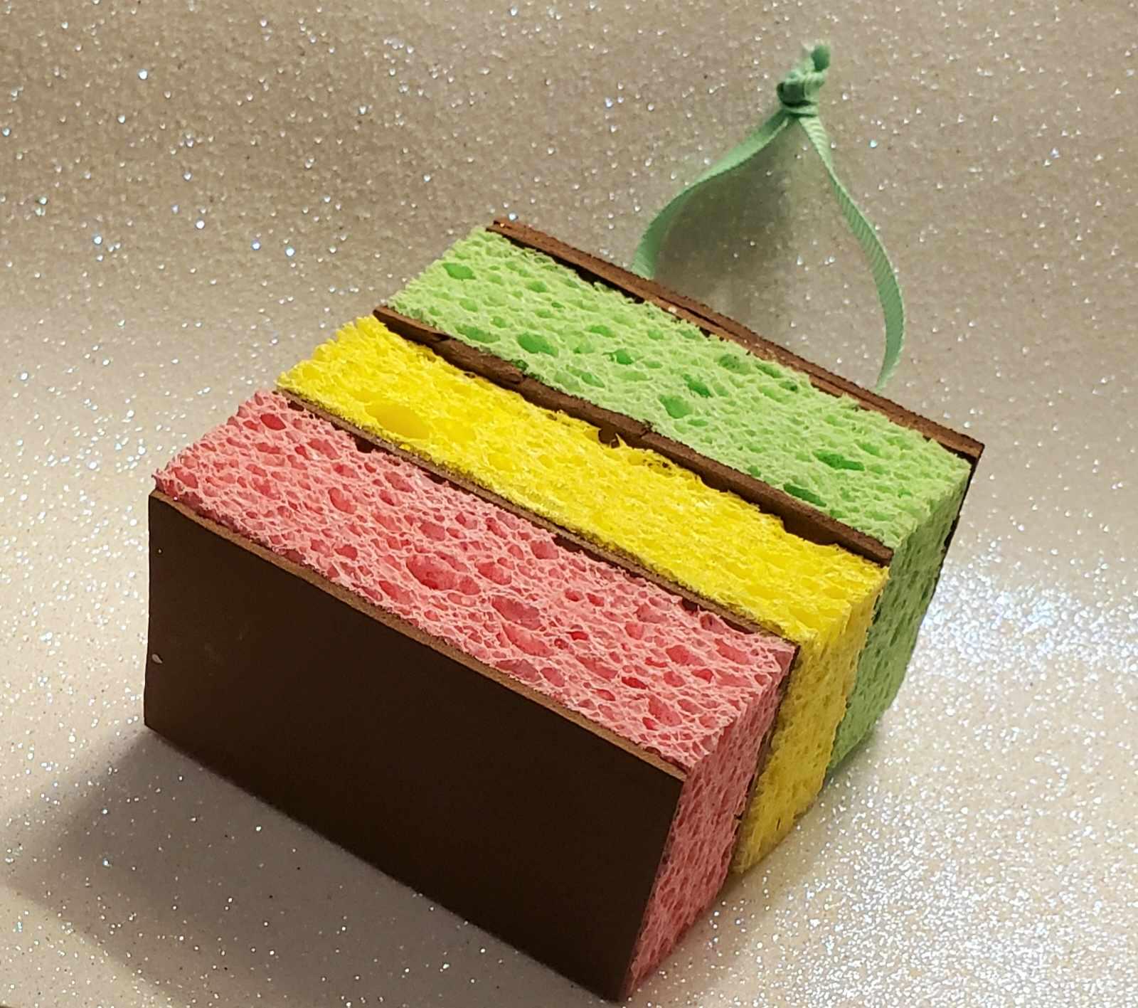 Set of 3 Handmade Fake Bake Faux Italian Rainbow Cookies Pink Green ...