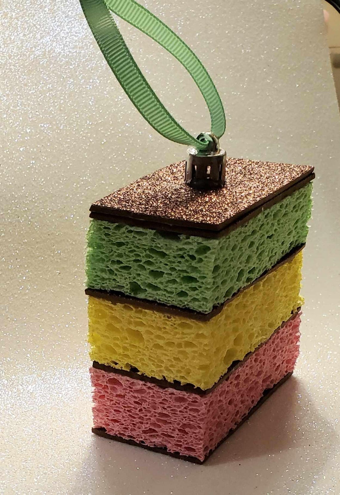 Set of 3 Handmade Fake Bake Faux Italian Rainbow Cookies Pink Green ...