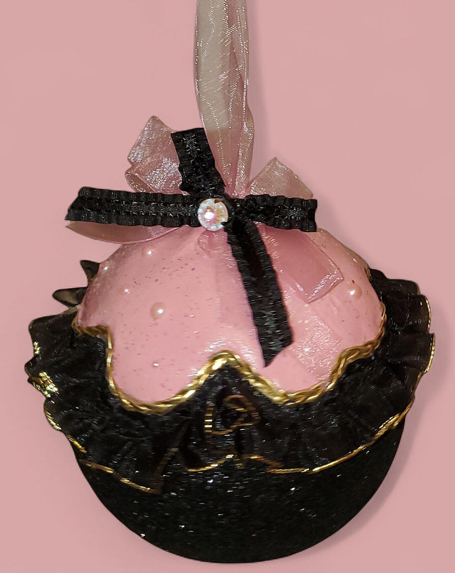 Jumbo 5" Baroque Glam Shabby Handmade Victorian Pastel Pink , Black ...